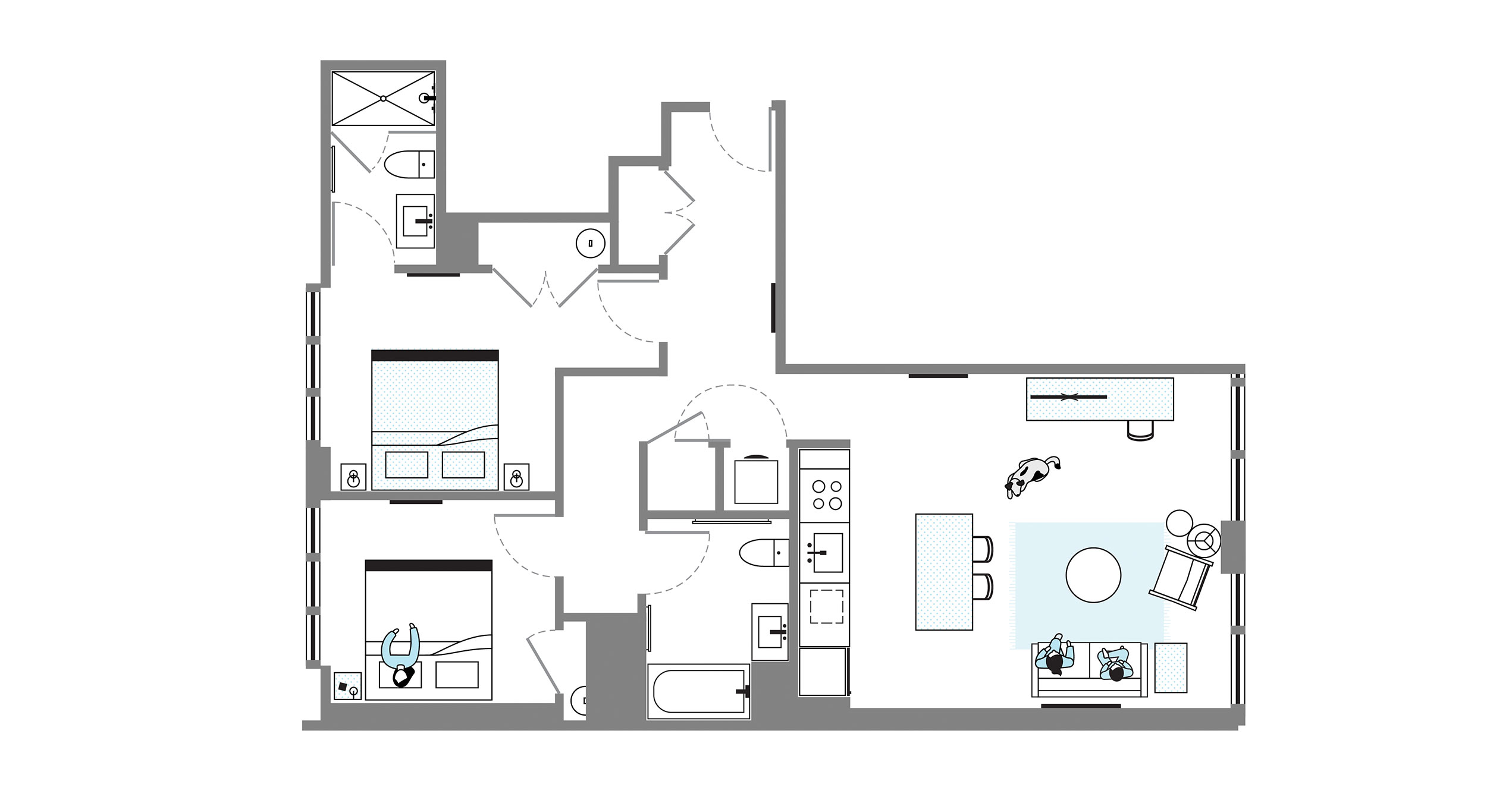 Furnished Two Bedroom Apartments in Washington DC | Whyle